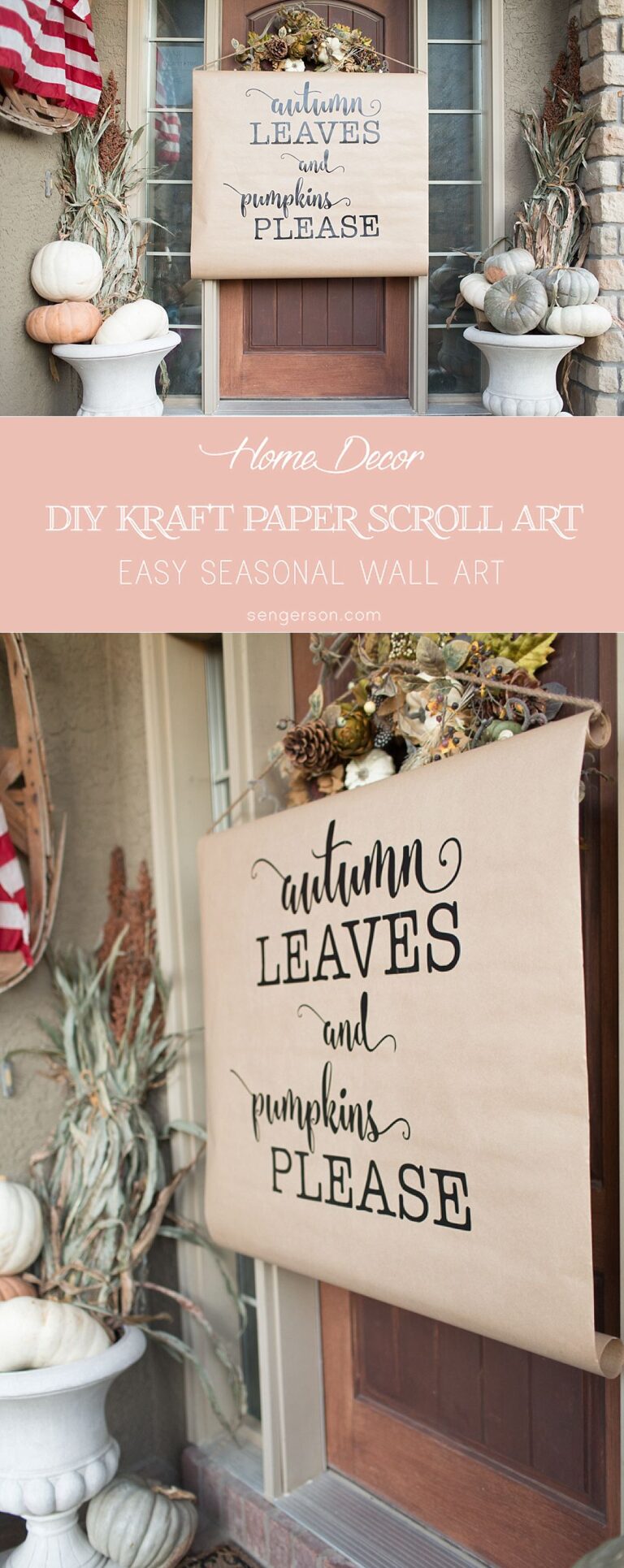 Farmhouse Style Scroll Art DIY