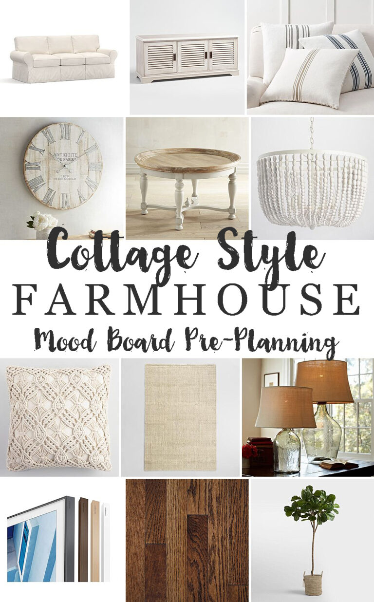 Family Room Mood Board (Decorating Modern Farmhouse Style)