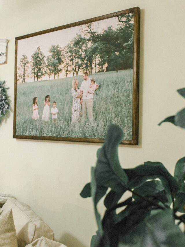 Inexpensive Giant Family Photo Wall Art - Home DIY, Design, and ...