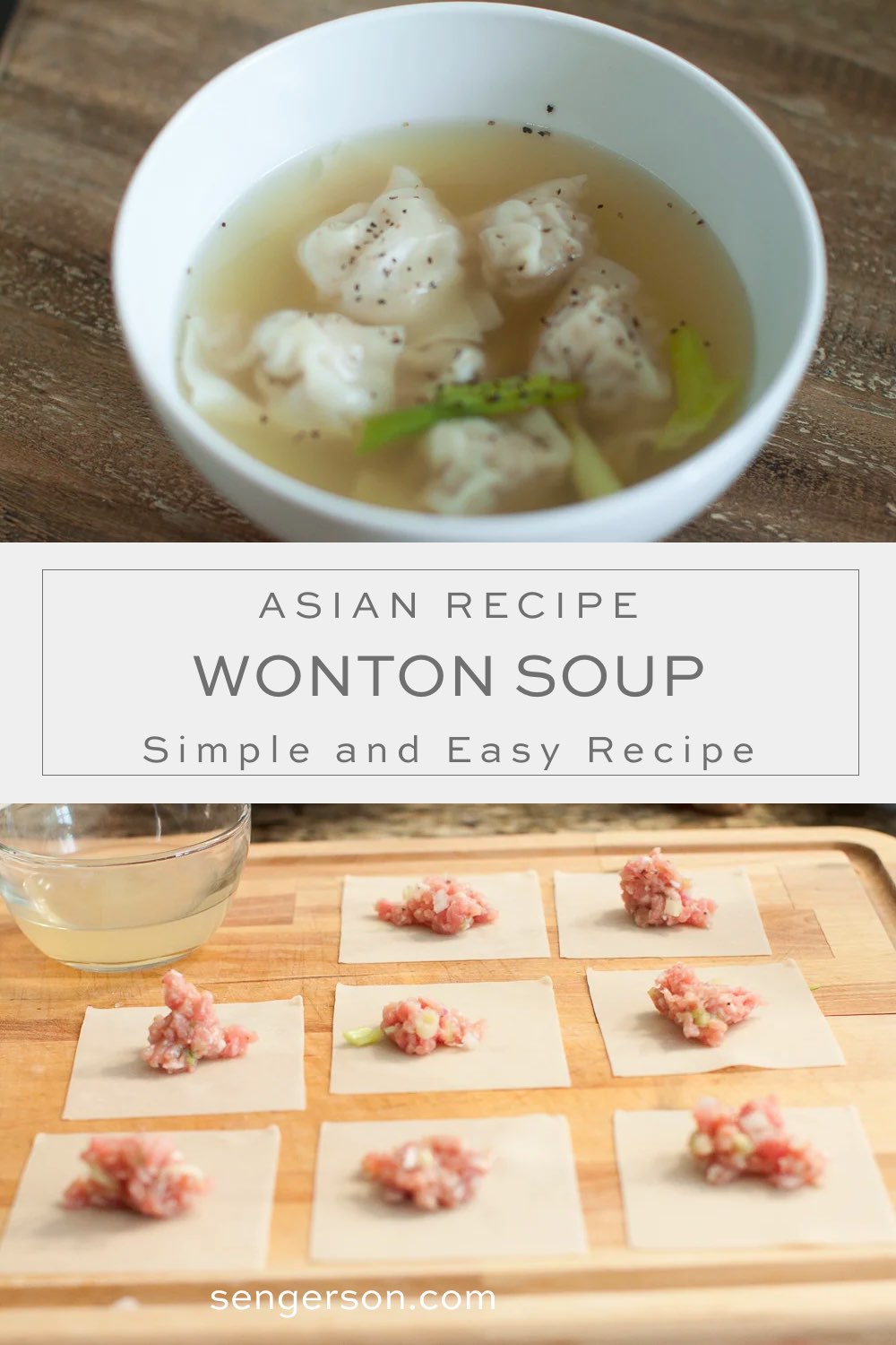 The Best Easy Wonton Soup Recipe Main Courses Sengerson