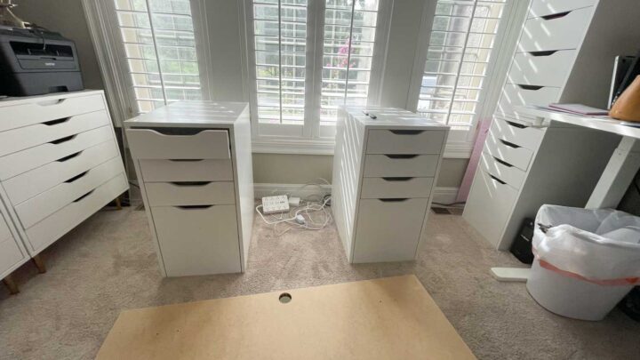 How to Drill Hole Through IKEA Desk Tabletop