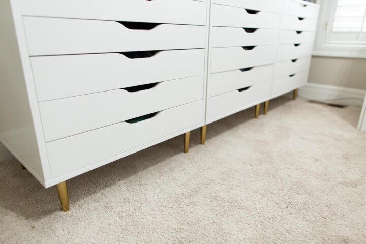How to Add Legs to IKEA Alex or Kallax Units (Super Simple and Easy)