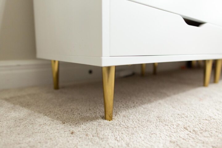 How to Add Legs to IKEA Alex or Kallax Units (Super Simple and Easy)
