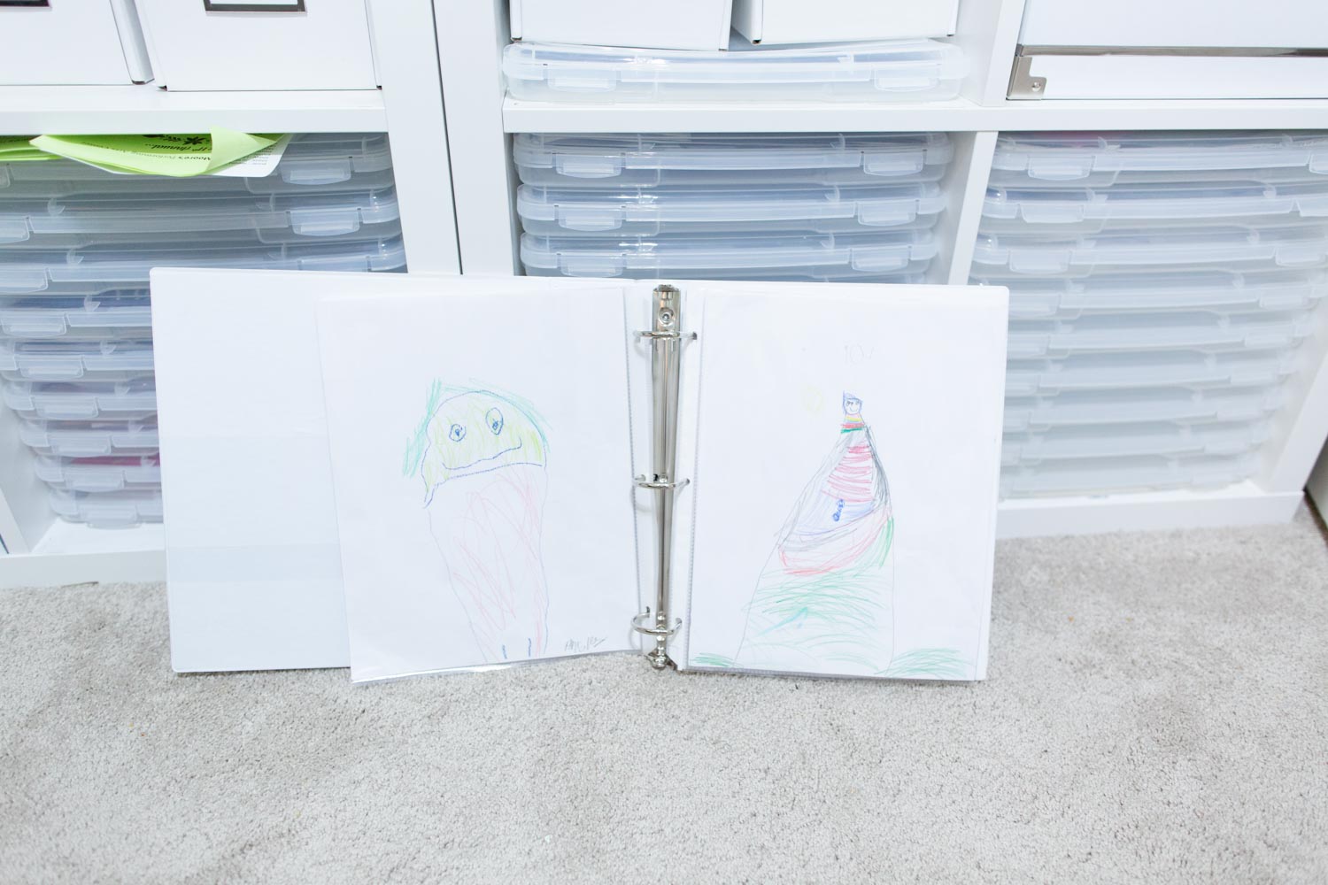 Simple Way to Organize Kid's School Work and Art Projects (Seriously Easy)