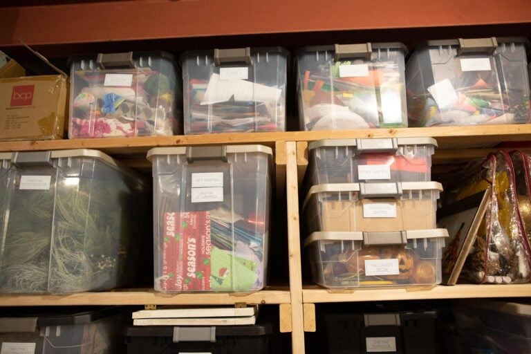 DIY Basement Tote Labeling with Printable (FREE Template)