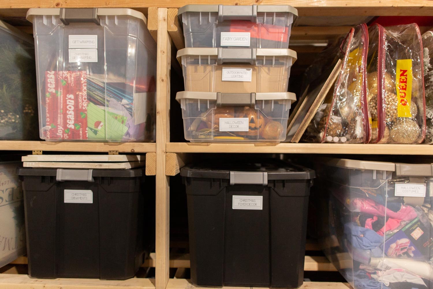 DIY Basement Tote Labeling with Printable (FREE Template)