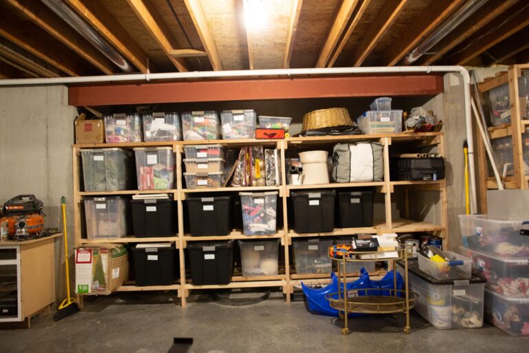 DIY Basement Tote Labeling with Printable (FREE Template)