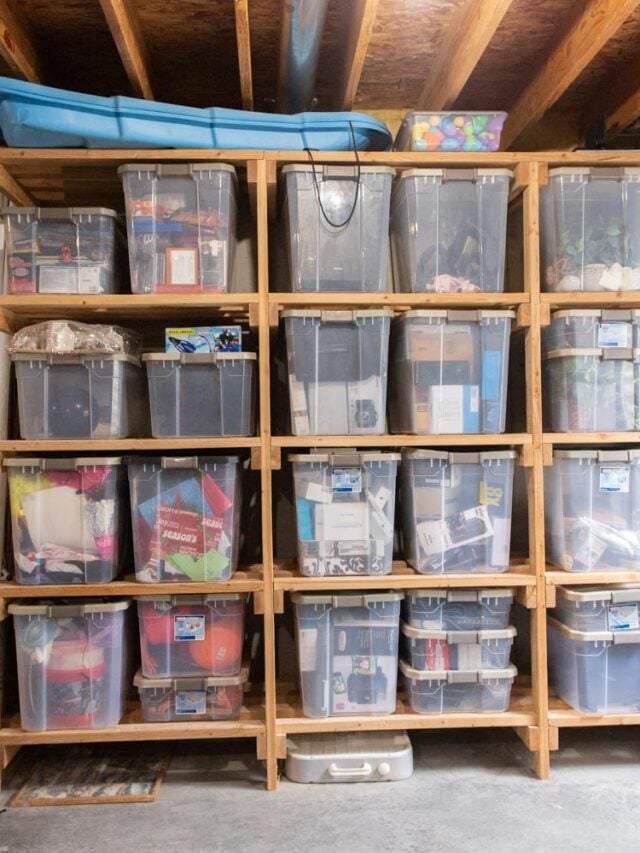 DIY 2x4 Basement Shelving - Home DIY, Design, and Organization for ...