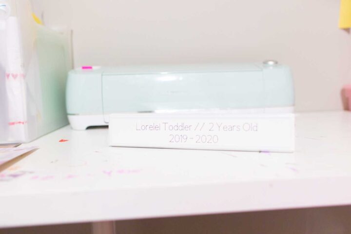 Binder Labels with Cricut