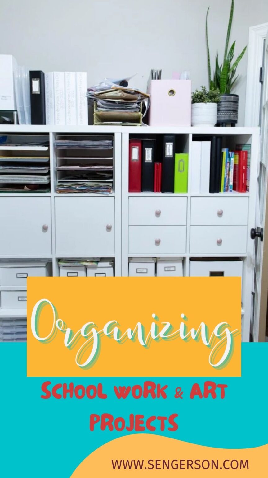 Simple Way to Organize Kid's School Work and Art Projects (Seriously Easy)