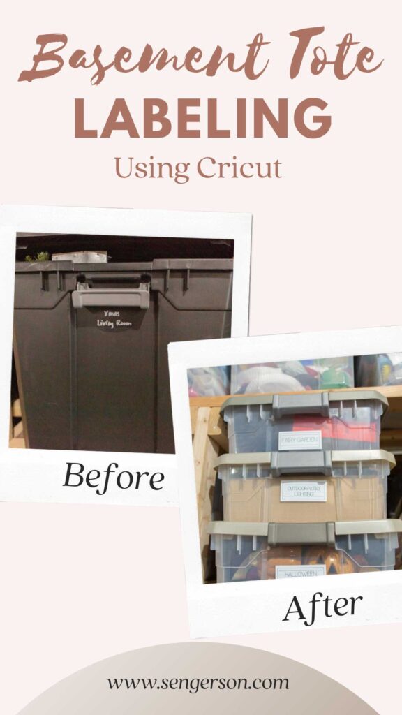 DIY Basement Tote Labeling with Printable (FREE Template)
