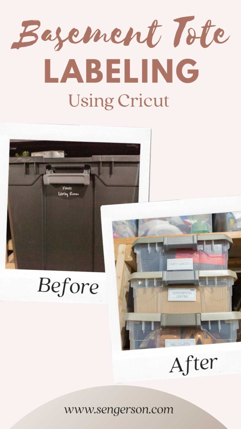 DIY Basement Tote Labeling with Printable (FREE Template)
