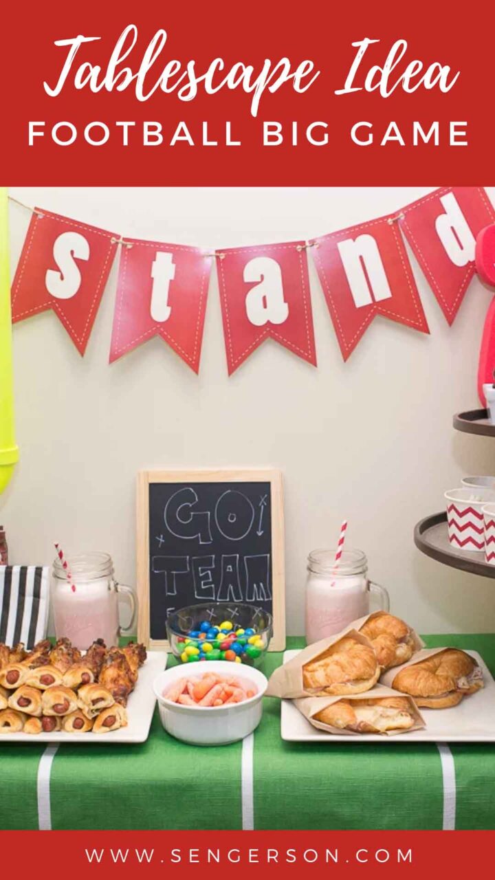 Football Big Game Tablescape