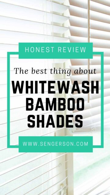 Whitewash Bamboo Roman Shades: Honest Review (Best Place to Buy)