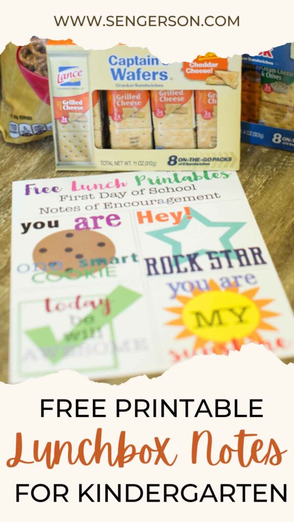 Back to School Lunch Box Printables