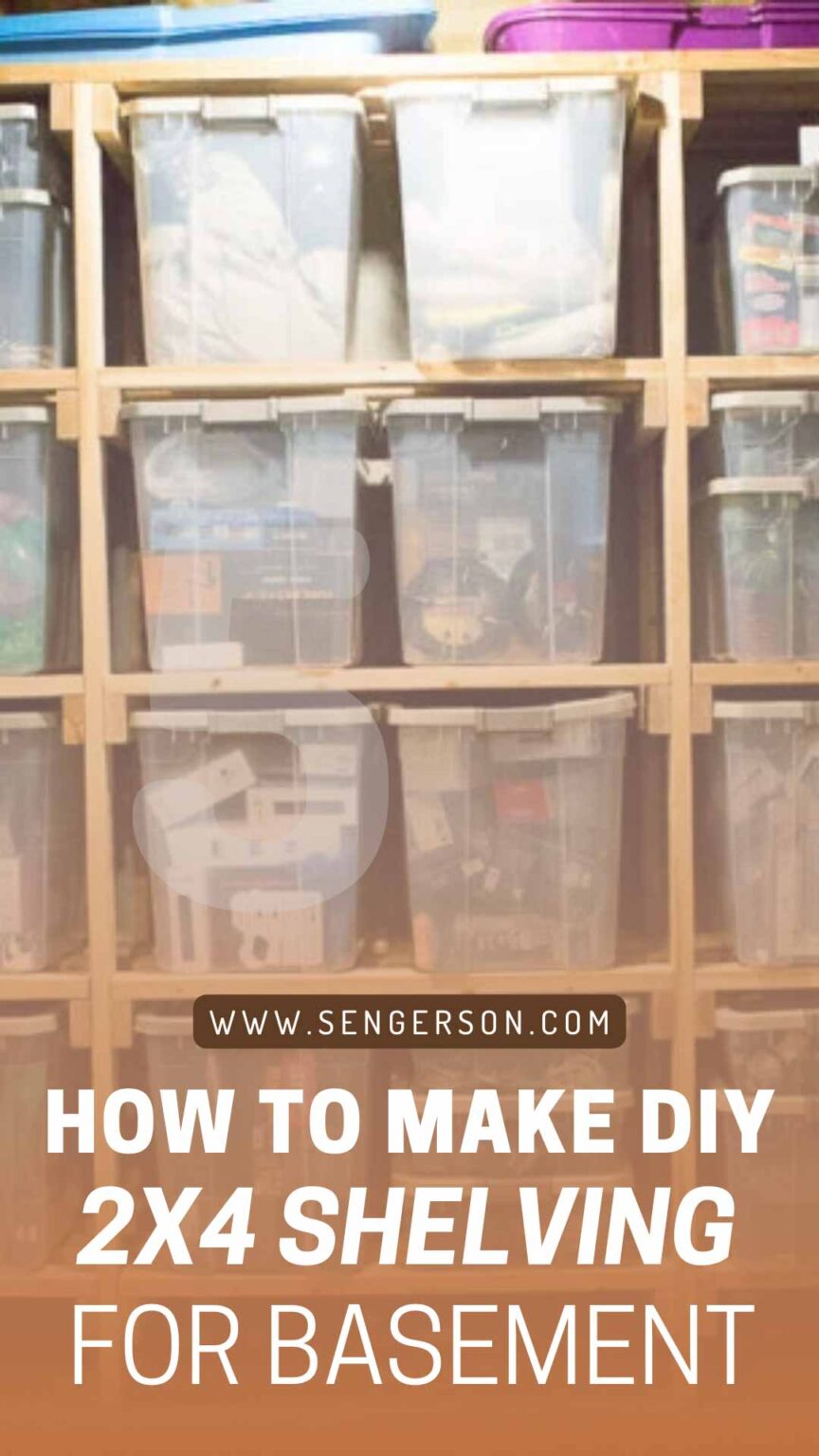 How to Make Basement Storage Shelf - Affordable & Functional