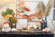 9 Easy Steps to Decorating a Console Table for Fall and Autumn