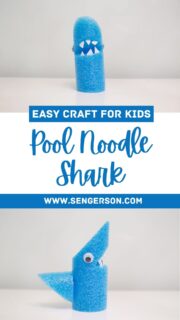 Crafts for Kids Pool Noodle Shark