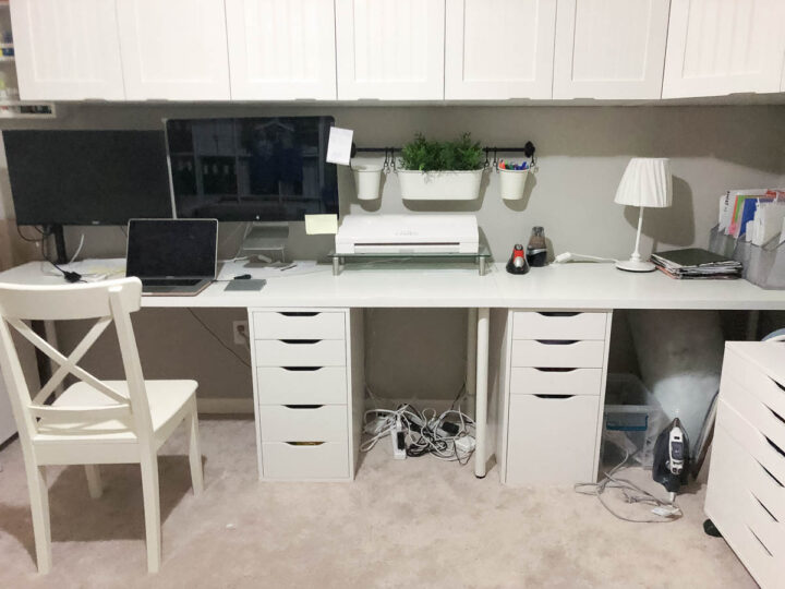 The Best IKEA Alex Desk Hack (with drawers)