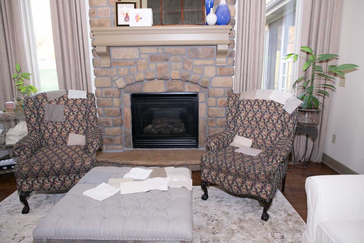 DIY Reupholstered Wingback Chair: Before and After Makeover