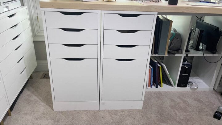 DIY Hack to Make IKEA Alex Desk Taller (Raise the Height)