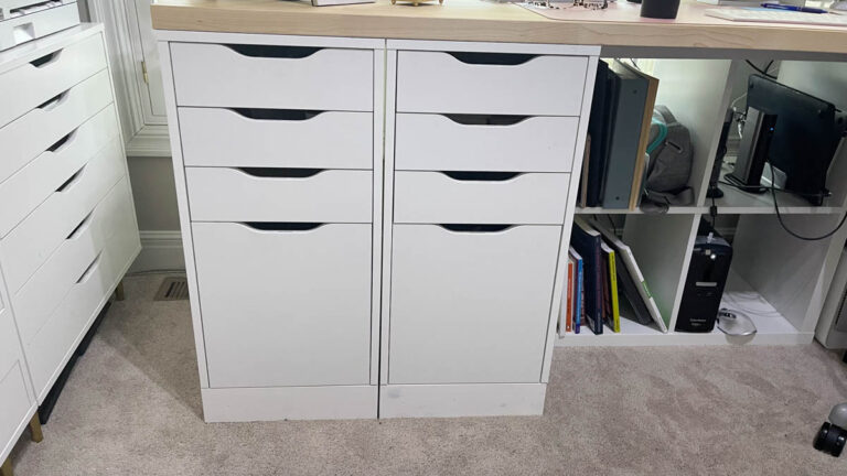 DIY Hack to Make IKEA Alex Desk Taller (Raise the Height)