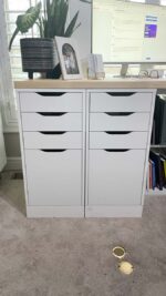 DIY Hack to Make IKEA Alex Desk Taller (Raise the Height)